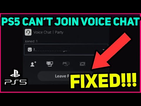 PS5 CAN'T JOIN VOICE CHAT HOW TO FIX! (FAST SOLUTION)