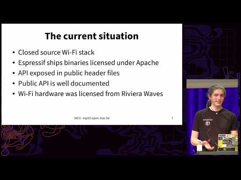 #38c3: Liberating Wi-Fi on the ESP32 (Frostie314159, Jasper Devreker)