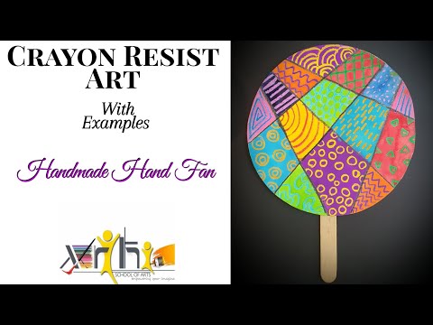 Crayon resist art | watercolor resist Art | Akrithi School of Arts