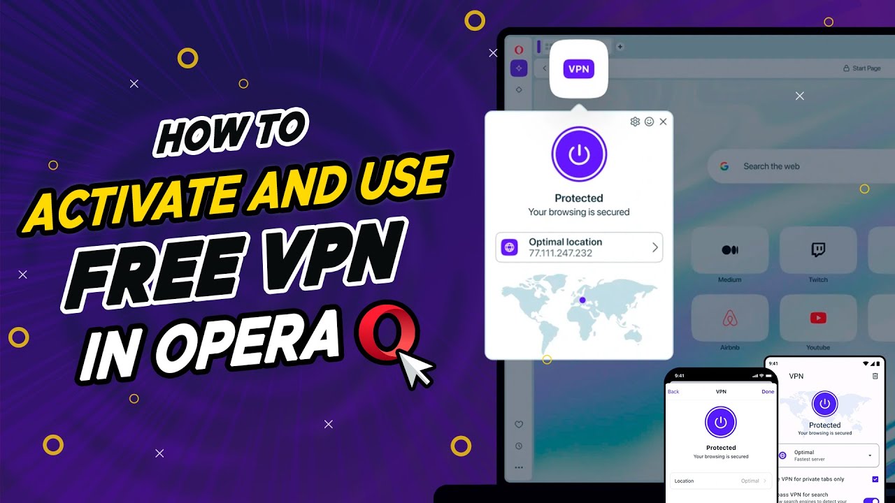 Enable VPN in Opera ✅ How to Activate VPN in Opera Browser | How to Use Opera VPN, is Safe? 🛡️