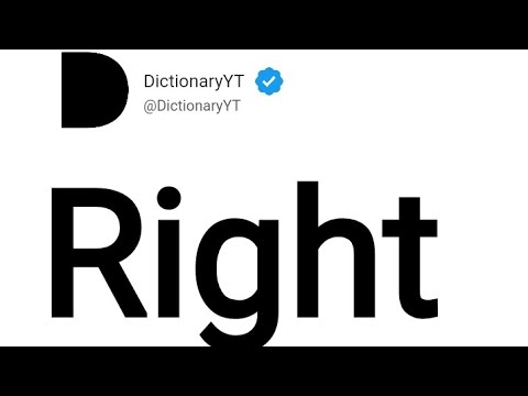 Right Meaning in English