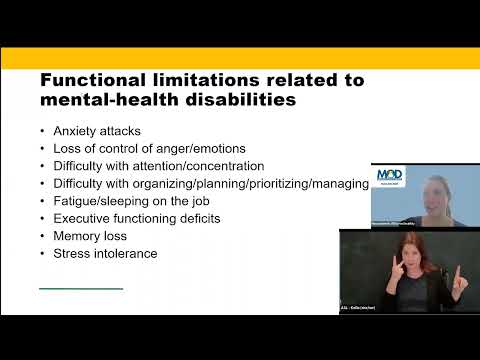 Mental Health-Related Reasonable Accommodations in the Workplace