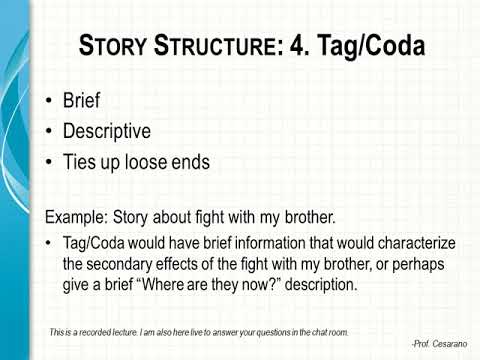 06 StoryStructure, Story Definition and Main Idea Criteria