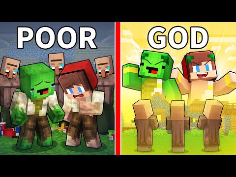 Mikey and JJ Became Gods of Villagers in Minecraft (Maizen)
