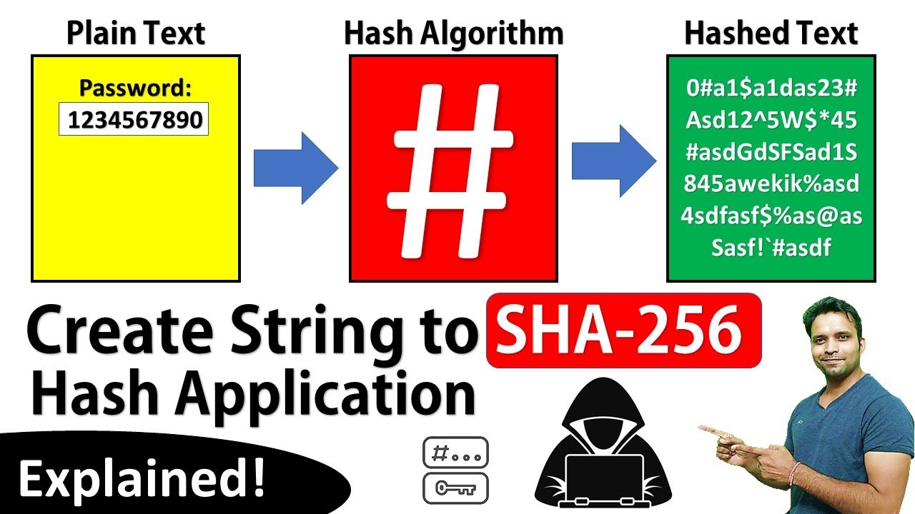 Create String to SHA-256 Hash Encoder Application using Visual Basic | Cryptographic Hash Explained
