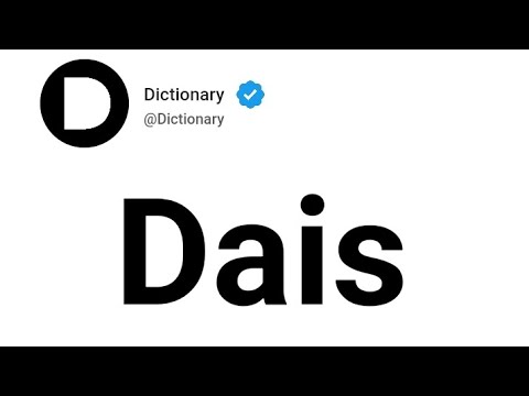 Dais Meaning In English