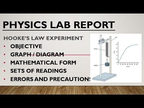 Physics Lab Report | Hooke's Law Experiment