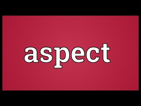 Aspect Meaning