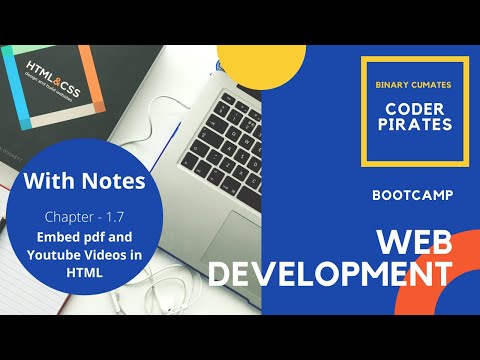 Embed PDF and Youtube Videos in HTML