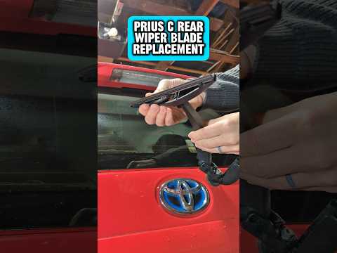How to Replace Toyota Prius C Rear Wiper Blade #shorts #diy #prius
