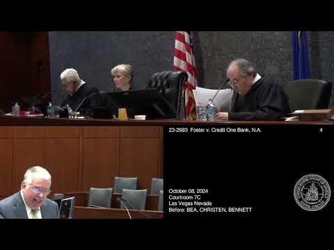 23-2983 Foster v. Credit One , N.A.