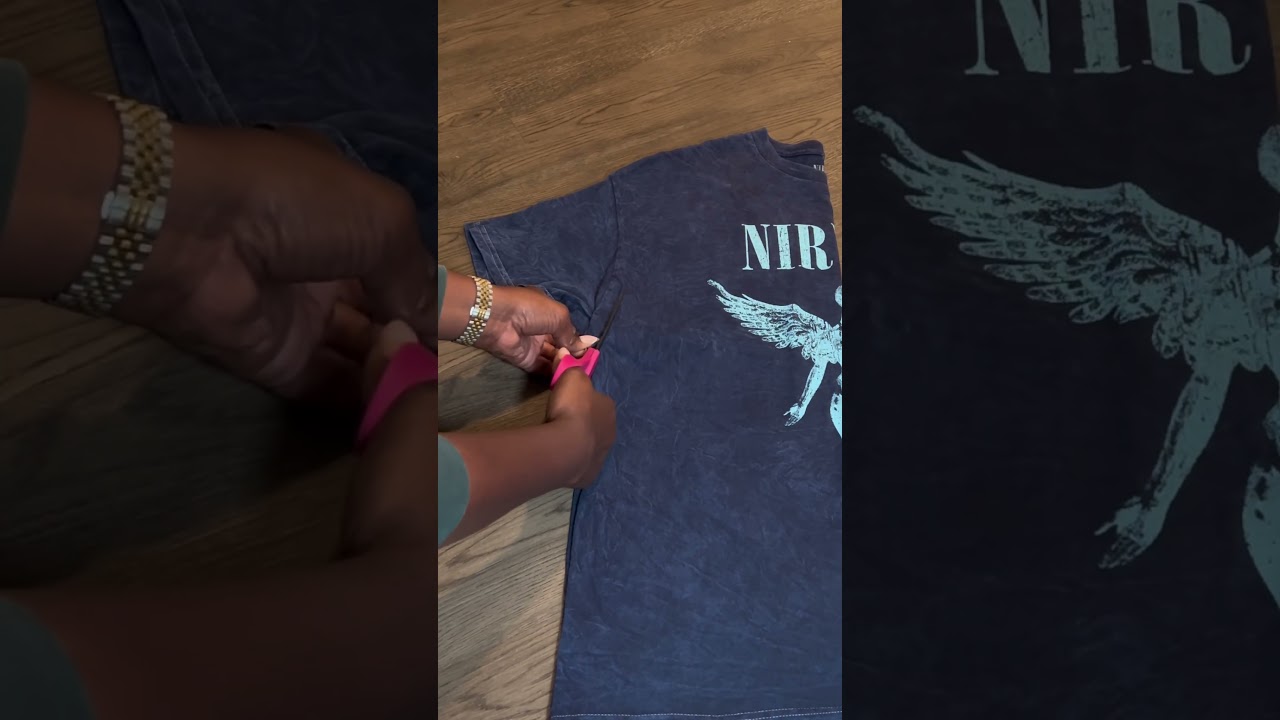How to Cut Your Graphic Tees ! #graphictee #diy