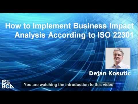 Introduction | How to Implement Business Impact Analysis According to ISO 22301