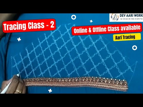 Easy aari sleeve Tracing – Dev Aari works and Coaching Center