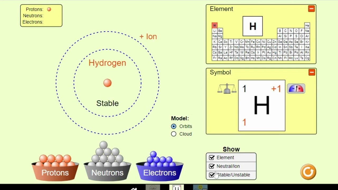 Using Virtual Simulation To Build an Atom | Interactive Science Experiment