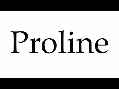 How to Pronounce Proline