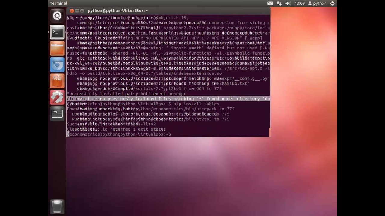 Installing the Scientific Python Stack on Linux