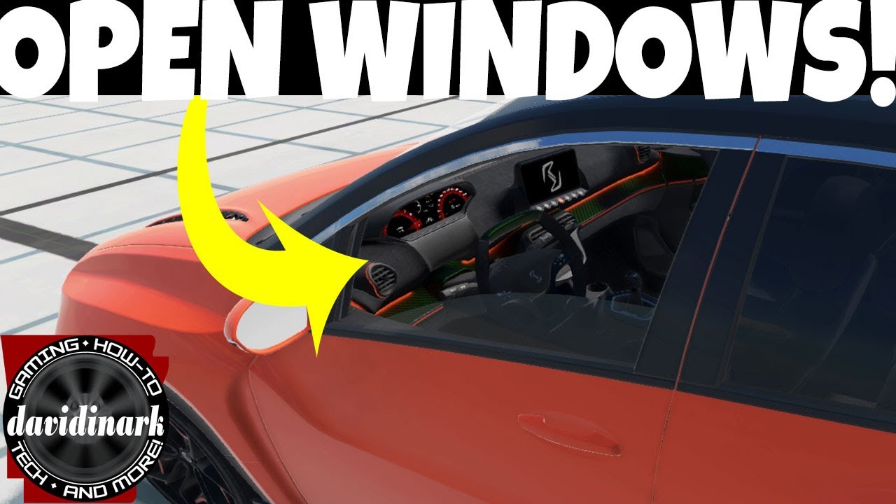 BeamNG Drive Mods: Openable Windows! Plus how to install and operate the windows!