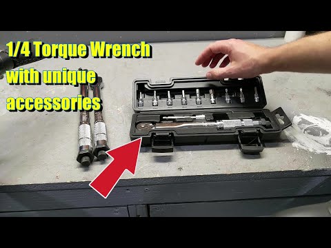 Must Have bicycle tools, Torque Wrench with 1/4 socket set for Newton/Meter
