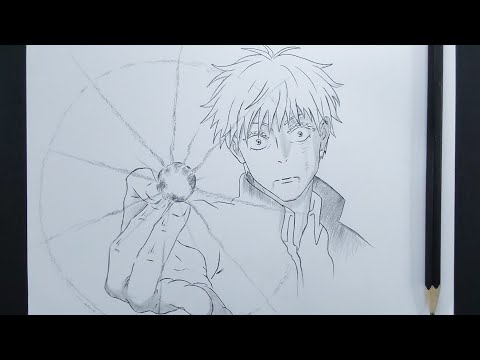 How To Draw Gojo Hollow Purple Step By Step || Easy Anime Drawing || Jujutsu Kaisen Sketch Tutorial