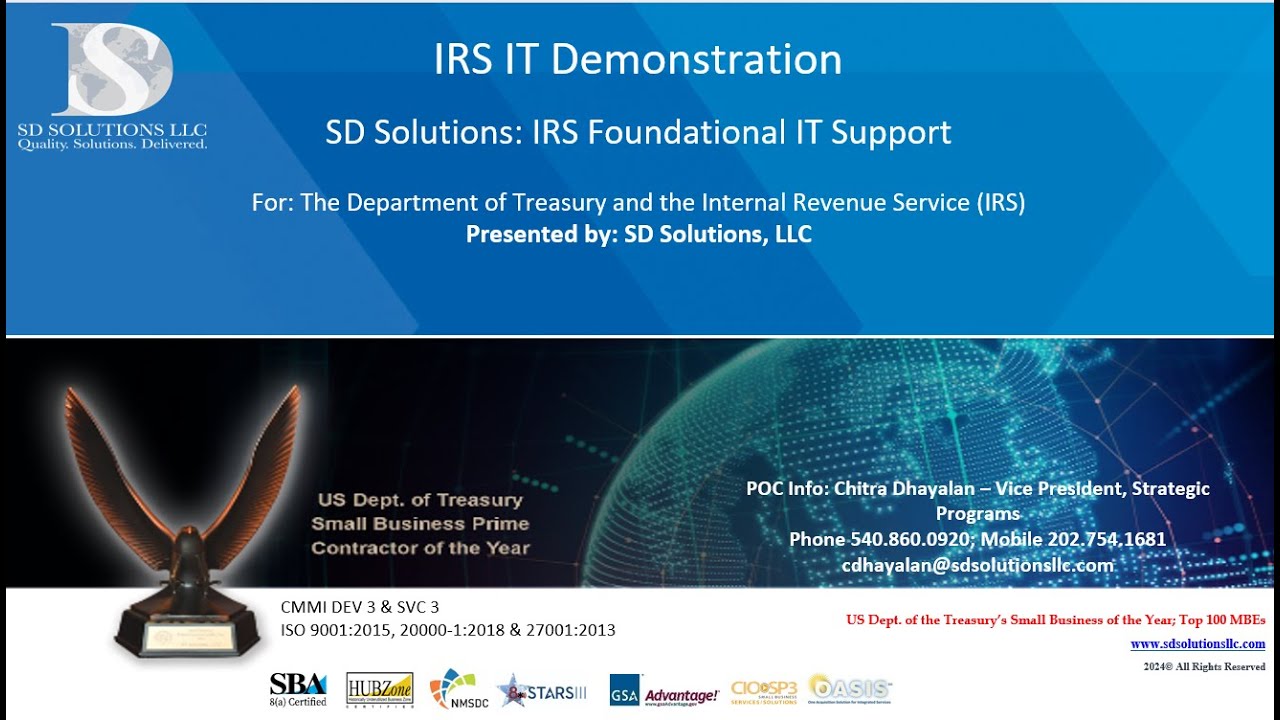 SDS - IRS IT Demonstration