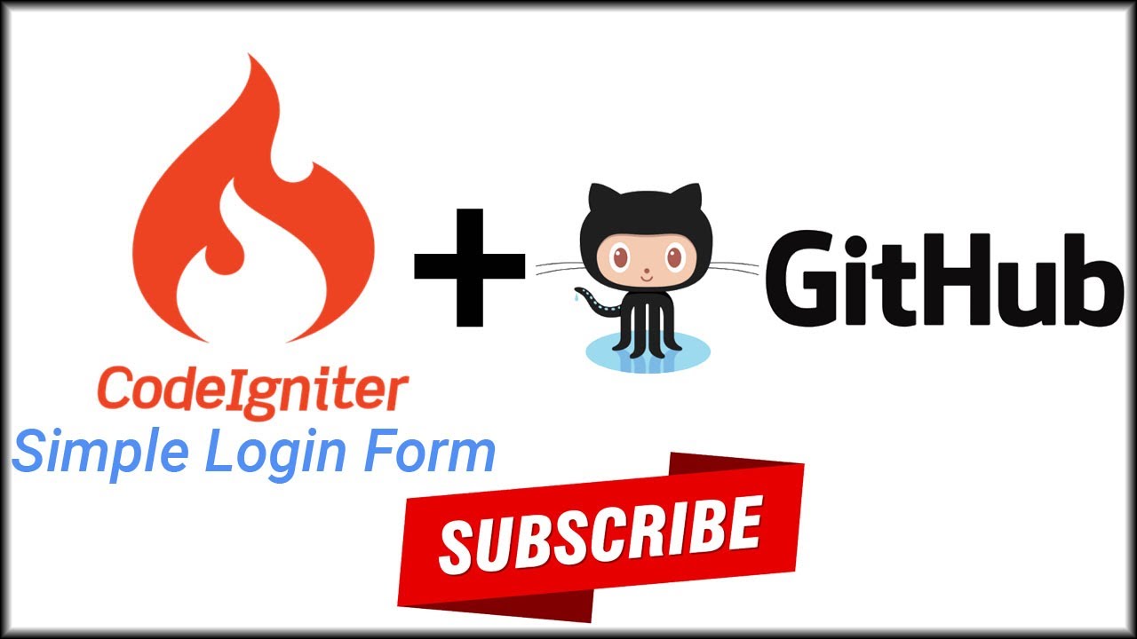 Codeigniter Simple Login Form - Open Source Git Repository
