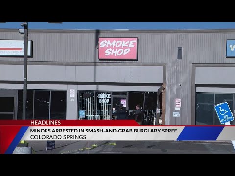 CSPD: Minors arrested after smash-and-grab burglary spree