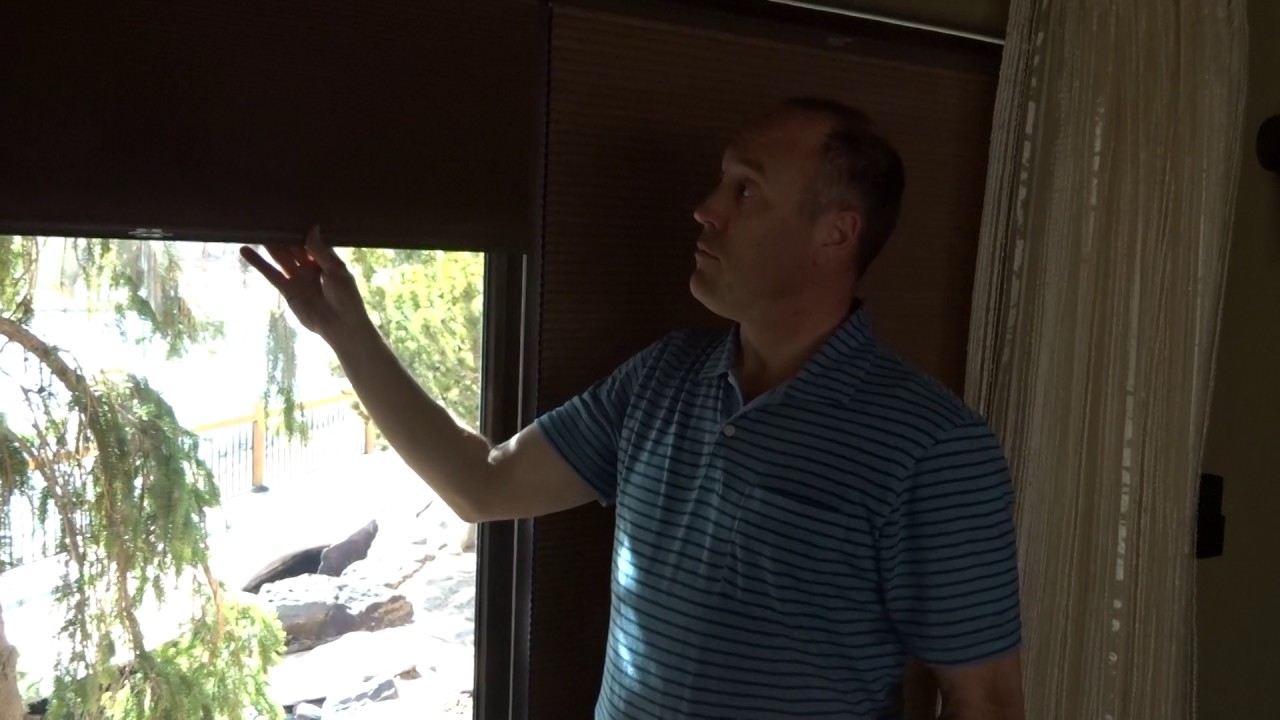Layered Window Treatment with Norman Smart-Fit Shades and Sheers