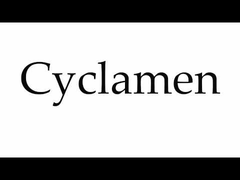 How to Pronounce Cyclamen