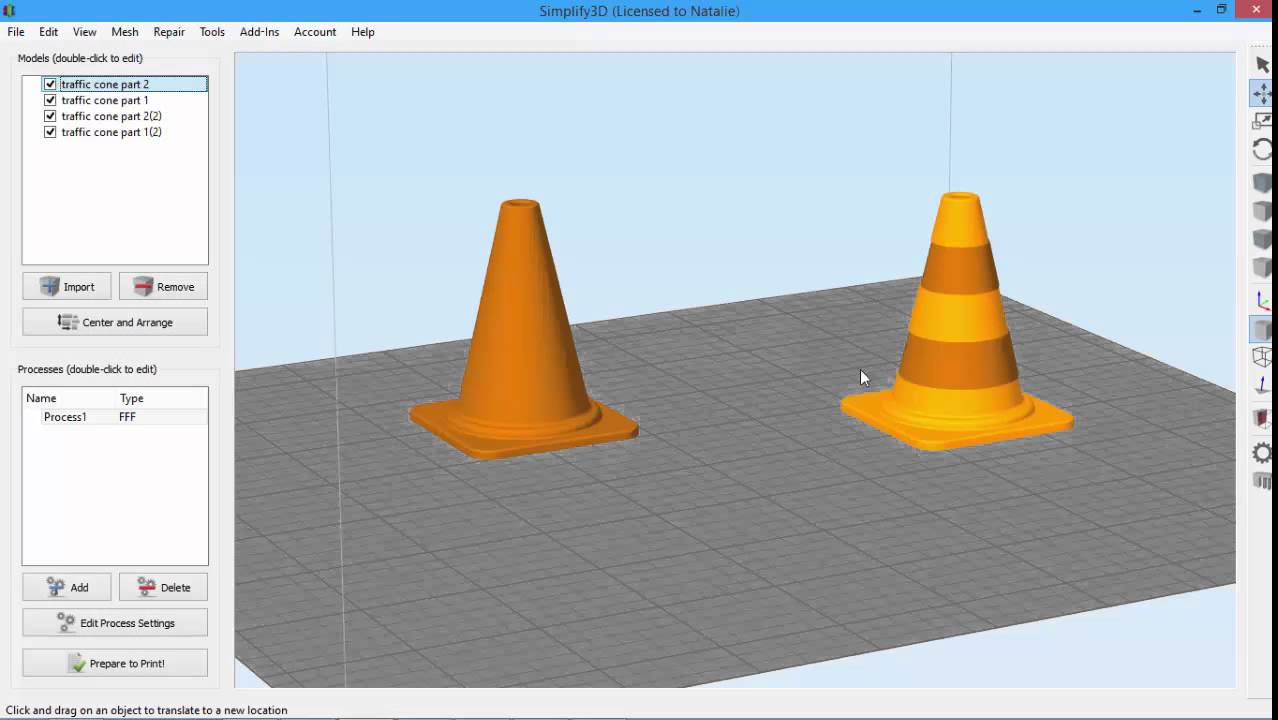 Selecting and Grouping Models | Simplify3D