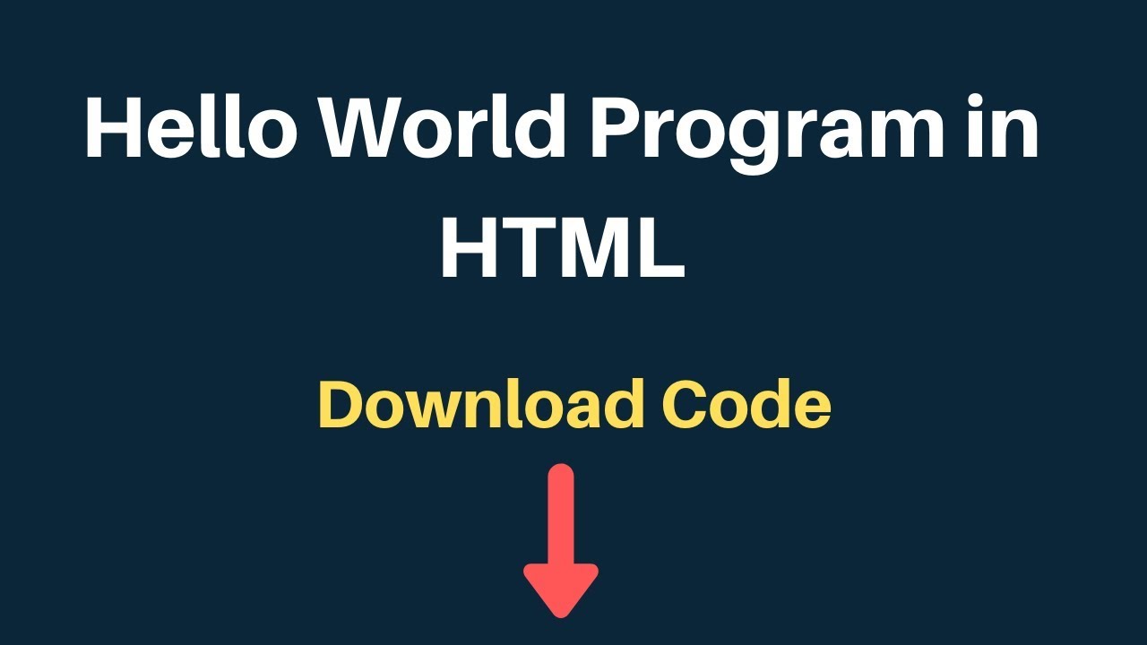How to create first web page in html - html tutorial for beginners