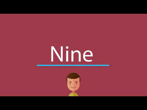How to say Nine in English