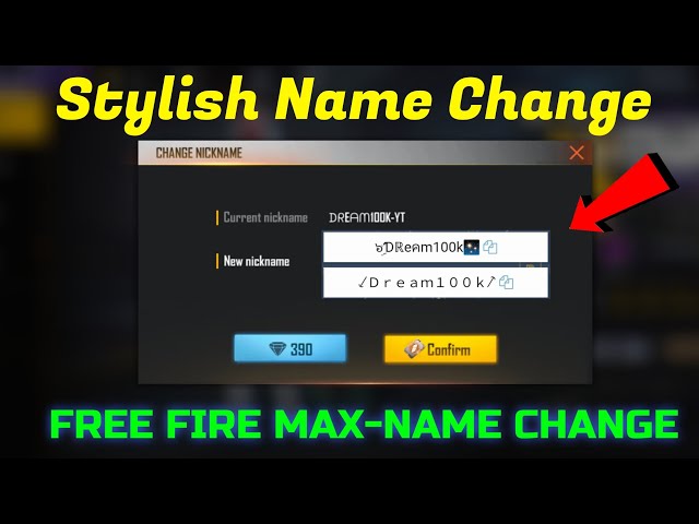 How to find cool nicknames for Free Fire MAX with symbols and unique ...