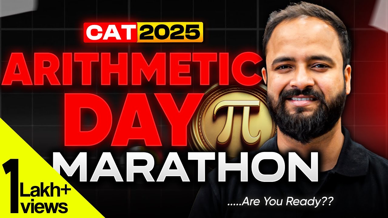 CAT 2025 Complete Arithmetic in 1 Day || Quants By Raman Sir