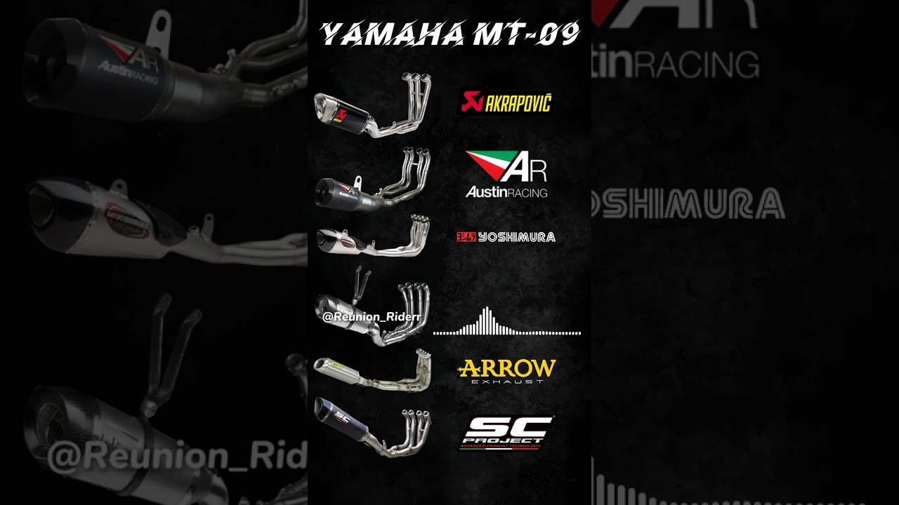 Different Exhausts On MT-09 | #yamaha #mt09 #exhaust #exhaustsound