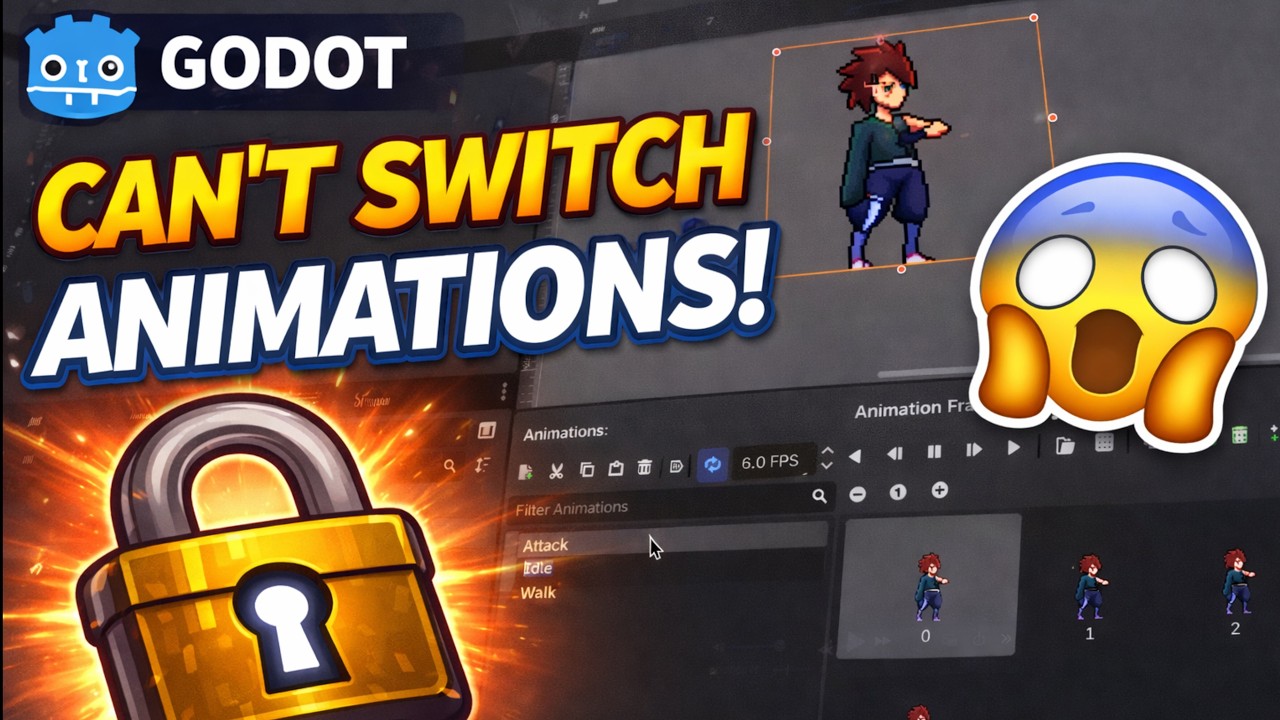 Can’t Switch Animations in Godot ? AnimatedSprite2D Fix Explained