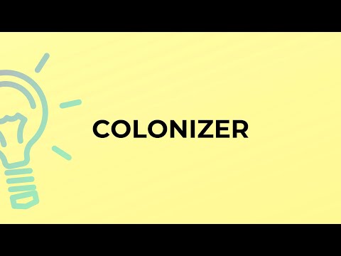 What is the meaning of the word COLONIZER?