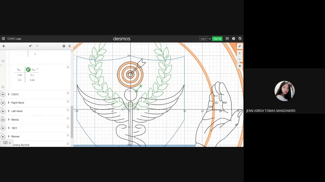 BASIC CALCULUS: Group Project | How to create a Logo using Desmos Application