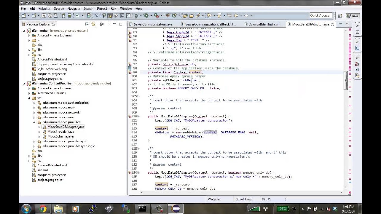Overview of Eclipse and the Android Development Tools