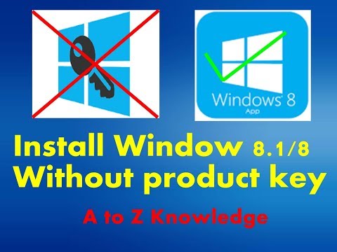 Install Windows 8.1/8 Without product key || A to Z knowledge
