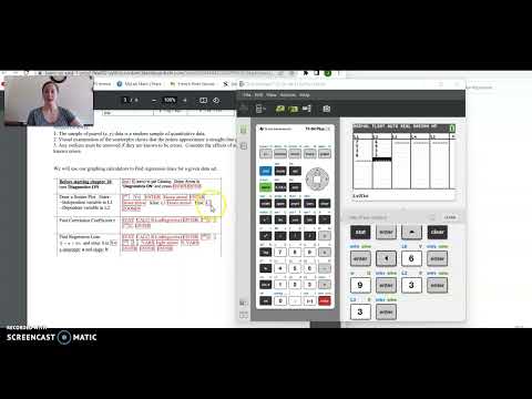 Linear Regression Calculator Basics - TURN DIAGNOSTICS ON!