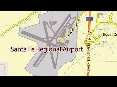 Santa Fe New Mexico US Editable Layered Vector Map