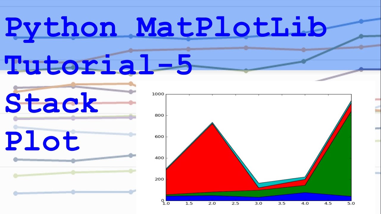 Python MatPlotLib Stack Plot Tutorial 5