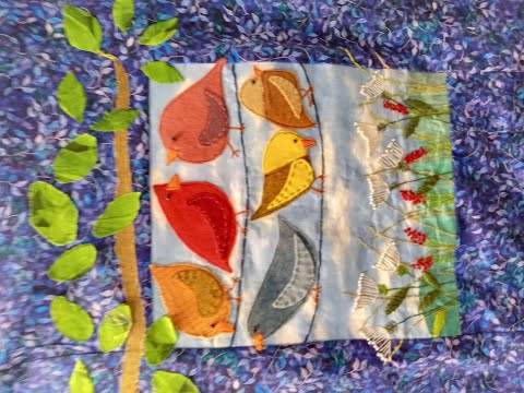 Sunday LiveStream June 15, 25 Happy Father's Day! Let's see our Birdies on a Wire Quilt