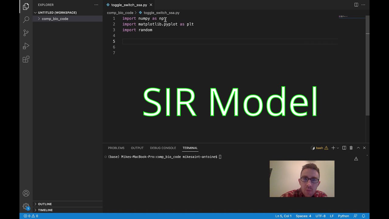 SIR Model with Python (Stochastic Version)