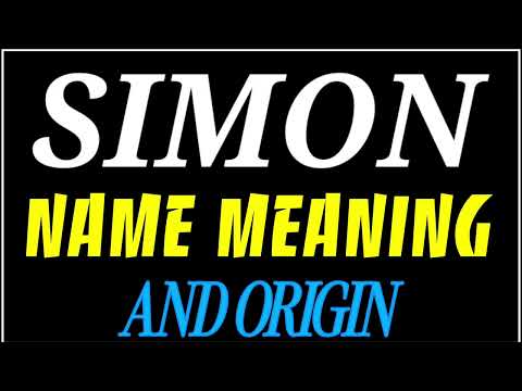 What does the name SIMON mean | SIMON meaning in english | Meaning of name SIMON