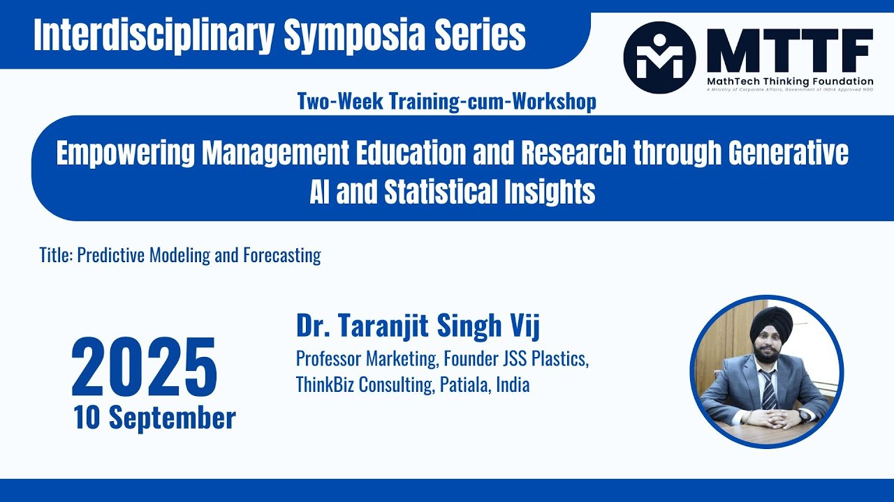 Session-10: Predictive Modeling and Forecasting |