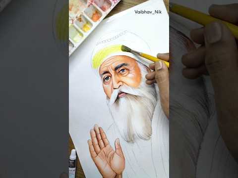 Guru Nanak Ji drawing ✨???? || tutorial color || #gurunanakdevji #art