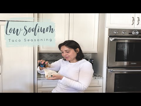 Taco seasoning for low sodium and heart healthy diets.