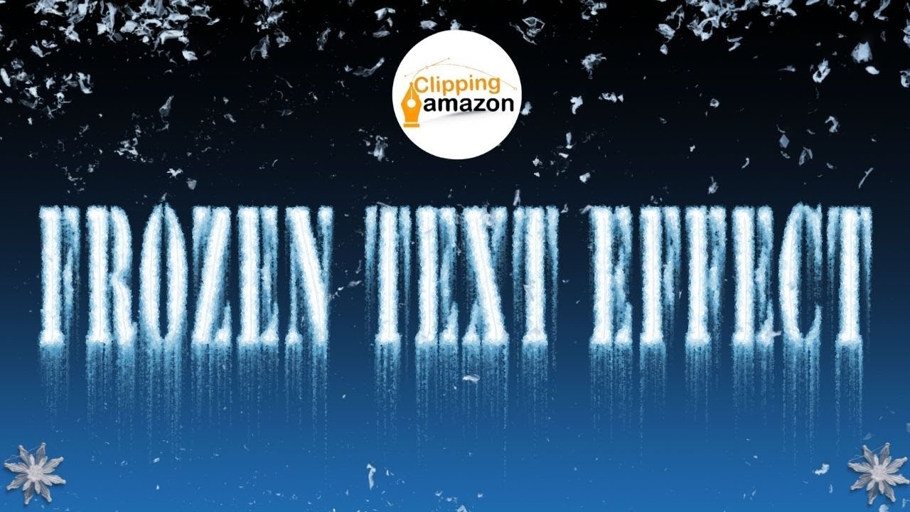 Frozen Text Effect: How To Create Icy Frozen Text Effect From Scratch In Photoshop